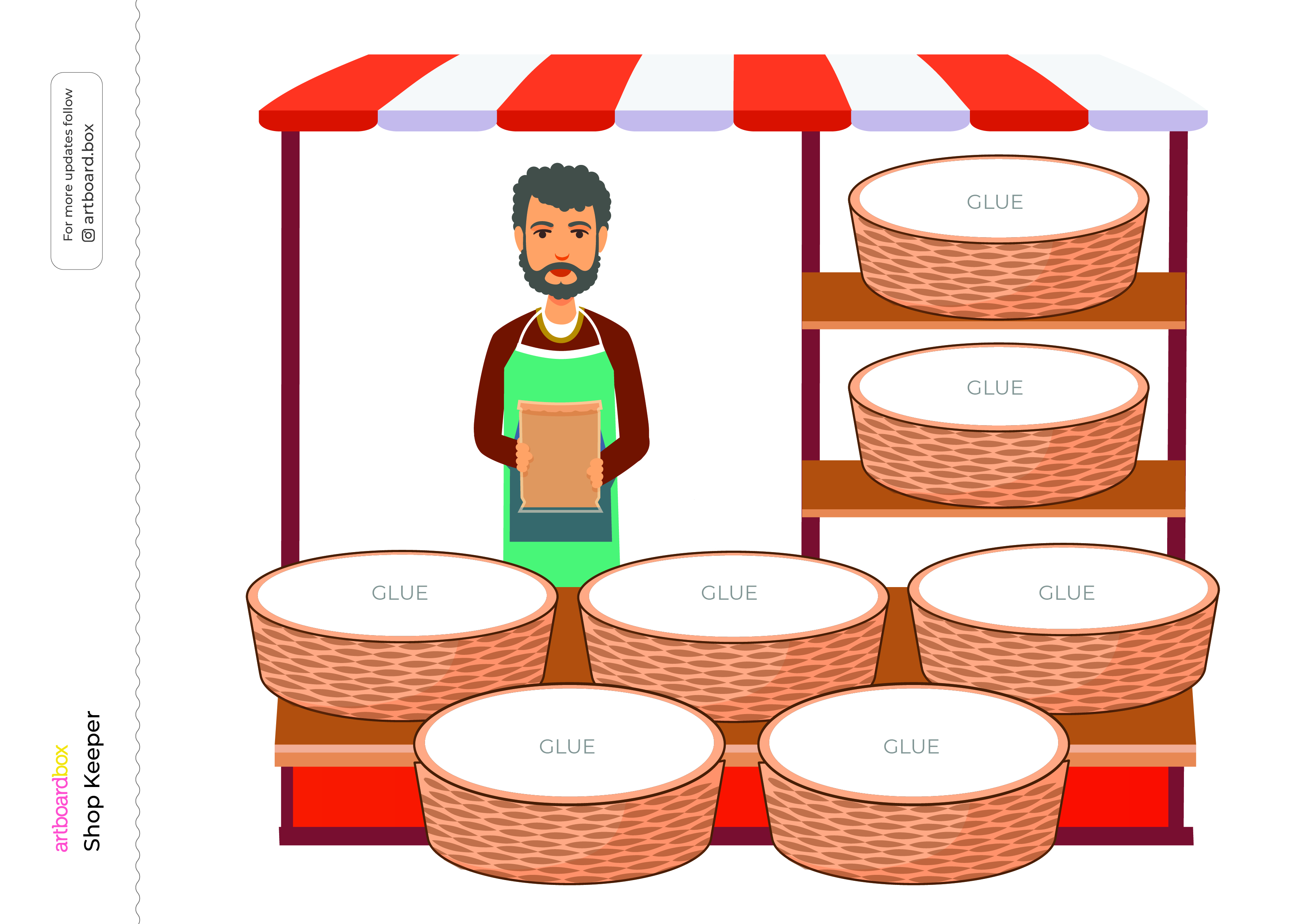 Shop Keeper Activity Sheet – ArtboardBox